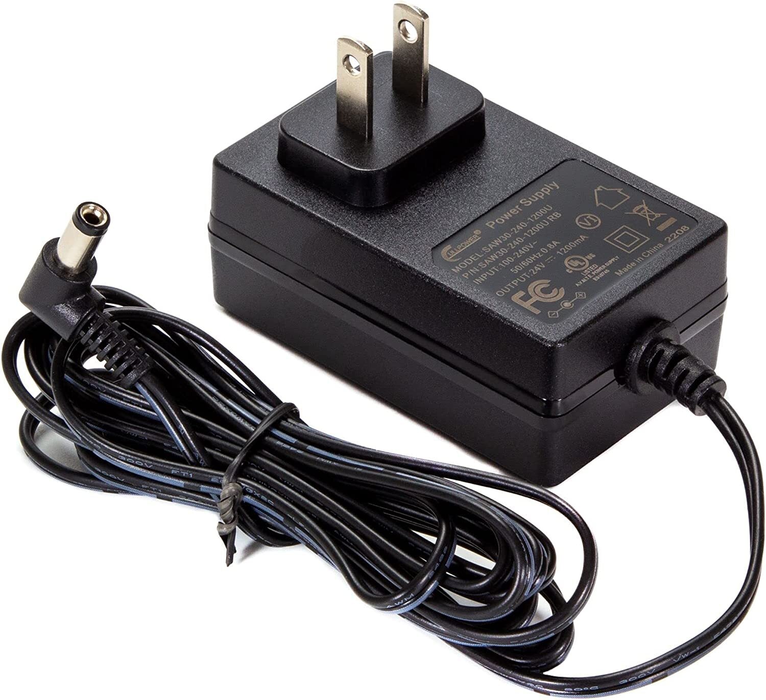 MikroTik 24V 1.2A Power Supply Right Angle Plug US – DoubleRadius CA